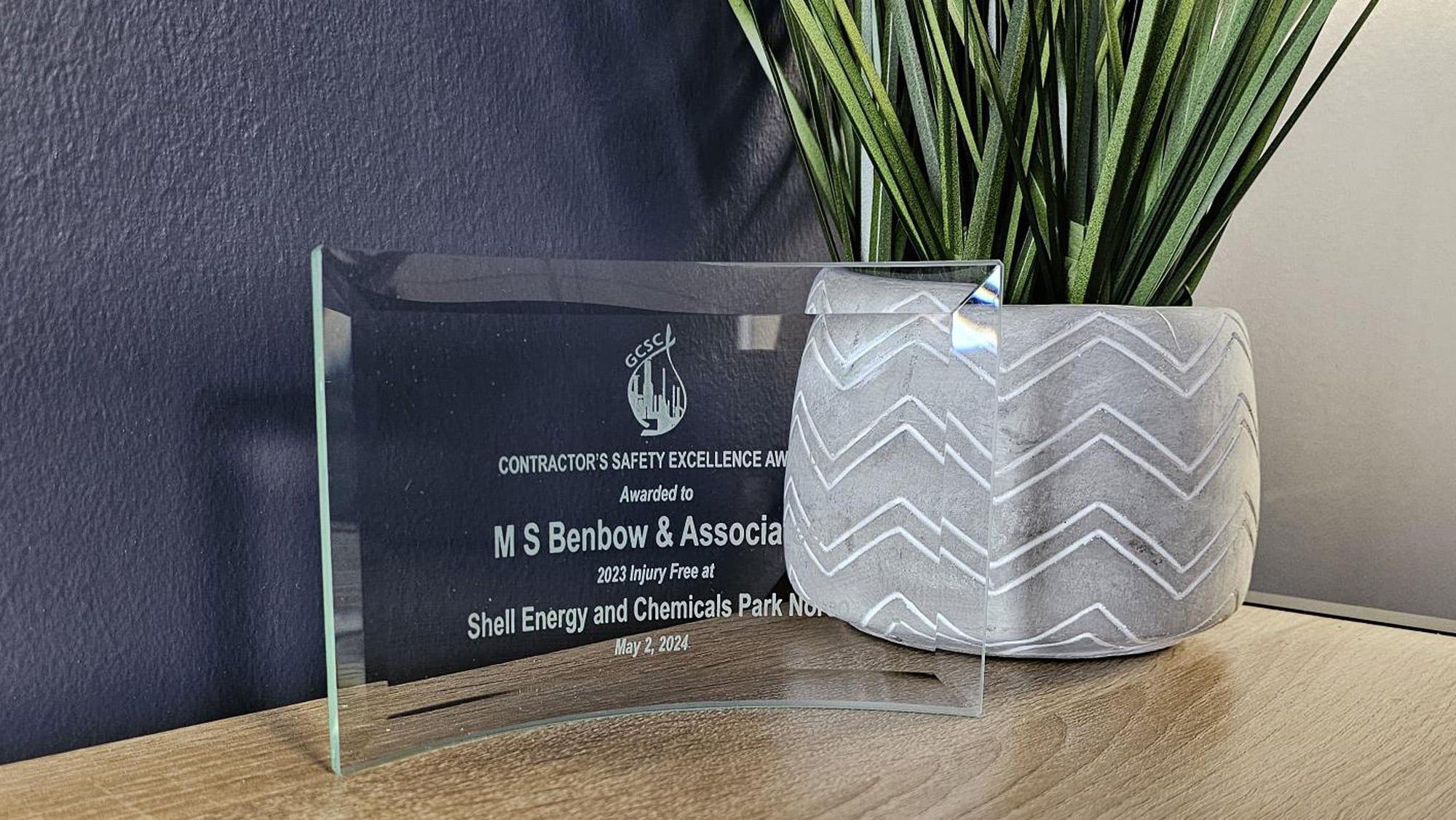 MSB Wins Contractor's Safety Excellence Award for 10th Year